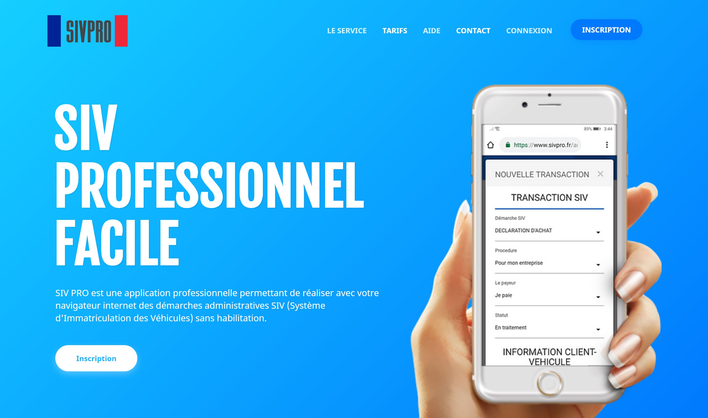 Solution informatique liée au service d’immatriculation des véhicules ...